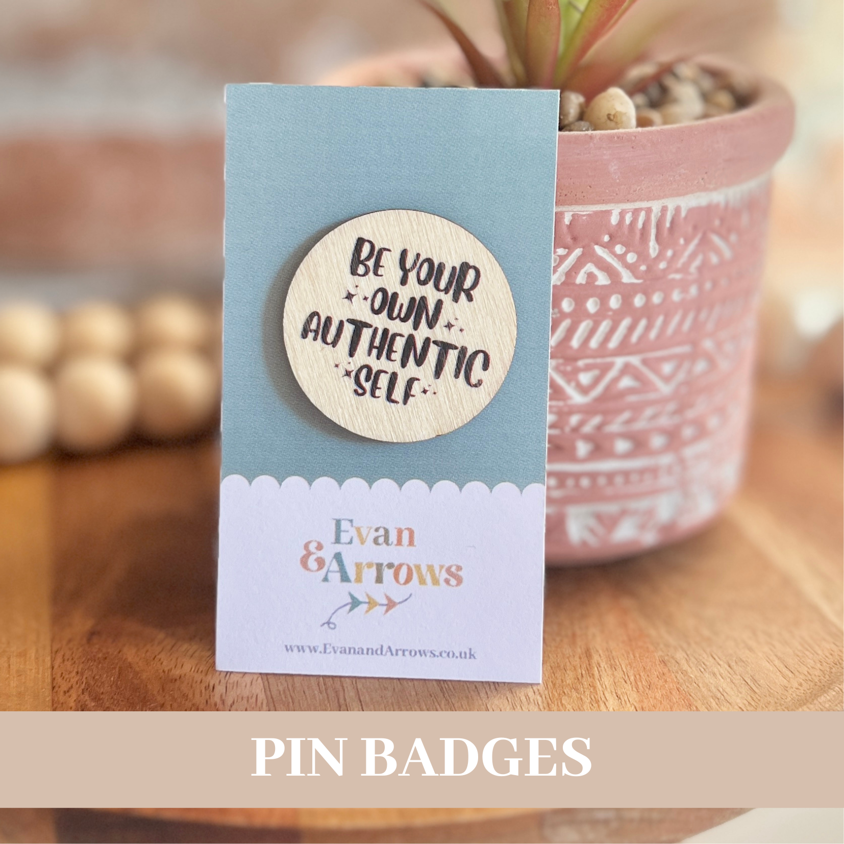 Pin Badges – Evan & Arrows